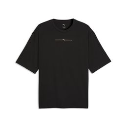 Puma Herren T-Shirt "Graphics Boxy Foil T-Shirt Herren", schwarz, Gr. XS, bedruckt, Obermaterial: 100% Baumwolle. Rippe: 80% Baumwolle, 20%