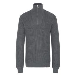 Blend Herren Troyer "Troyer BHDeno", grau, Gr. M, Obermaterial: 50% Baumwolle CO. 50% Polyacryl PAN., Pullover