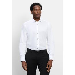 OLYMP Herren Businesshemd "OLYMP Level Five, Body Fit, Kent mit extra langem Arm", wei&szlig;, Gr. 41, 100% Baumwolle, Hemden