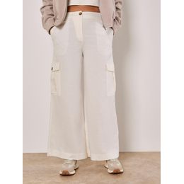 Apricot Damen Stoffhose "Chino", beige, Gr. 38, uni, gewebt, Obermaterial: 56% Baumwolle CO. 42% Lyocell CLY. 2% Elasthan EL., Hosen, mit
