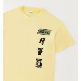 IDO Jungen T-Shirt "BOY SUMMER T-SHIRT", gelb, Gr. 140, 100% Baumwolle, Shirts