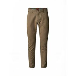 MCS Herren Chinos "MCS Trouser MCAlfred", braun, Gr. 34, Obermaterial: 98% Baumwolle, 2% Elasthan, Hosen