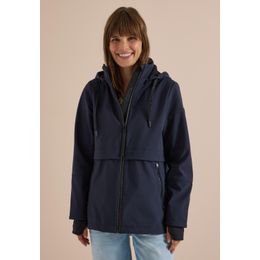Cecil Damen Softshelljacke, blau, Gr. XS, unifarben, Softshell, Obermaterial: 92% Polyester, 8% Elasthan. Futter: 100% Polyester, Jacken, in Unifarbe