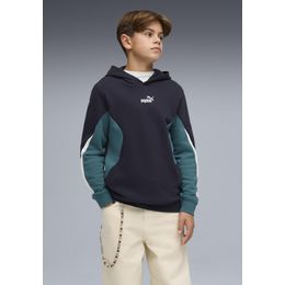 Puma Jungen Kapuzensweatshirt "ESS BLOCK HOODIE TR B", blau, Gr. 176, Sweatware, Obermaterial: 68% Baumwolle, 32% Polyester, Sweatshirts, Regular