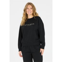 ENDURANCE ATHLECIA ATHLECIA Damen Sweatshirt "Atkins", schwarz, Gr. 34, meliert, unifarben, 65% Polyester, 35% Baumwolle, Sweatshirts, aus weichem und komfortablem