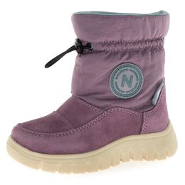 Naturino Damen Winterstiefel "VARNA 2 WP", Gr. 30, lila, Nylon, Veloursleder, Schuhe, Snowboots, Winterschuh mit Wollfutter, Gr&ouml;&szlig;enschablone zum