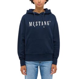 Mustang Damen Sweatshirt "Damen Style Margo", blau, Gr. M, 100% Baumwolle, Sweatshirts