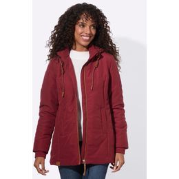 Casual Looks Damen Steppjacke, rot, Gr. 54, unifarben, 100% Polyester, Wattierung:100% Polyester, Jacken