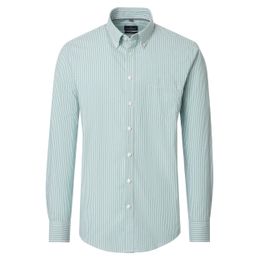 Casamoda Herren Langarmhemd "Casamoda Freizeithemd Langarm gestreift", gr&uuml;n, Gr. XL, gestreift, 100% Baumwolle, Hemden