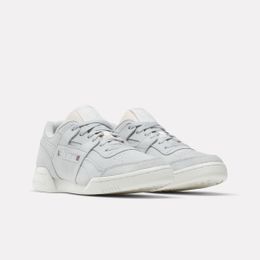 Reebok CLASSIC Herren Sneaker "WORKOUT PLUS", Gr. 41, wei&szlig;, Leder, Schuhe