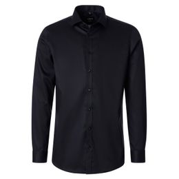 Venti Herren Businesshemd "Venti Businesshemd extra langer Arm 72cm uni", schwarz, Gr. 41, unifarben, 100% Baumwolle, Hemden