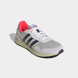 Herren Sneaker "RUN 60s 4.0", adidas Sportswear, Gr. 44, grau, Leder, Textil, Schuhe, inspiriert vom Design der adidas ZX Modelle