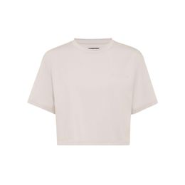 Plein Sport Damen T-Shirt "Rundhals-T-Shirt", grau, Gr. M, Obermaterial: 48% Modal, 47% Baumwolle, 5% Elasthan, Shirts