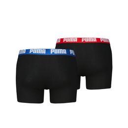 Puma Herren Boxershorts "Puma MEN EVERYDAY BASIC BOXERS 2P", Gr. XL, schwarz, Jersey, Obermaterial: 95% Baumwolle, 5% Elasthan, Unterhosen