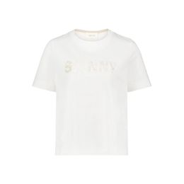 Cartoon Damen Kurzarmshirt "Damen mit Rundhalsausschnitt", wei&szlig;, Gr. 44, Obermaterial: 100% Baumwolle, Shirts, Druck