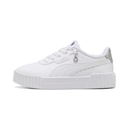 Puma M&auml;dchen Sneaker "CARINA 30 CHARM PS", Gr. 35Puma wei&szlig;, Puma silber, Synthetik, Schuhe