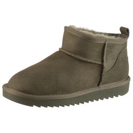 Ara Damen Winterboots "ALASKA Short", Gr. 40, braun, Lammfell, Veloursleder, unifarben, Schuhe, Schlupfboots, Snowboots, Winterboots mit Anziehlasche