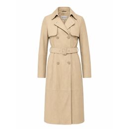 RICANO Damen Ledermantel "Mantel Darcy", beige, Gr. XL, Obermaterial: 100% Lammnappaleder LANA. Futter: 100% Polyester PES., M&auml;ntel, Handgefertigt