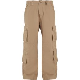 Urban Classics Herren Cargohose "Urban Classics Herren Double Cargo Pants", beige, Gr. 30, unifarben, 100% Baumwolle, Hosen