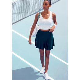 Damen Skort, blau, Basic, Gr. S, VIVANCE ACTIVE BY LASCANA, unifarben, Single Jersey, Obermaterial: 95% Viskose, 5% Elasthan, R&ouml;cke, Tellerrock mit