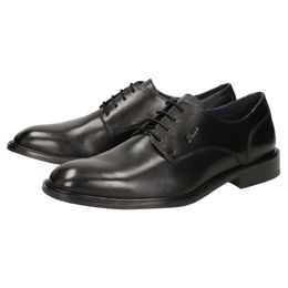 Sioux Herren Schn&uuml;rschuh "Malronus-700", Gr. 41, schwarz, Obermaterial: 100% Kalbsnappaleder CANA. 50% Rindsleder Leather cow. 50% Gummi rubber.,