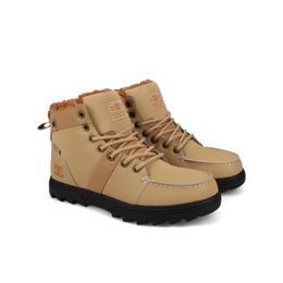 DC Shoes Herren Schn&uuml;rstiefel "Woodland", Gr. 10,5, beige, Obermaterial:48.67% Leder, 34.31% Synthetikmaterial, 17.2% Polyester., Schuhe