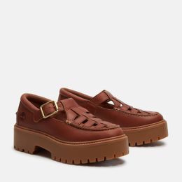 Timberland Damen Bootsschuh "STONE STREET BUCKLE SHOE", Gr. 38, braun, Leder, Schuhe, Buckle Schuh aus Timberland Premium Leder