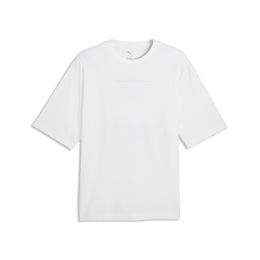 Puma Herren T-Shirt "Graphics Boxy Foil T-Shirt Herren", wei&szlig;, Gr. M, clean, Obermaterial: 100% Baumwolle. Rippe: 80% Baumwolle, 20% Polyester, Shirts