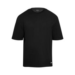 DROPSIZE Herren T-Shirt "Dropsize Herren Heavy Oversize Metal Patch Basic T-Shirt", schwarz, Gr. XS, bedruckt, 100% Baumwolle, Shirts