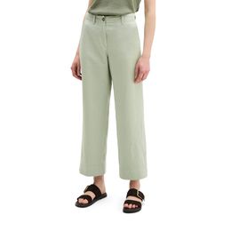 Marc O'Polo MARC O'POLO Damen Chinohose "aus Organic Cotton-Lyocell-Leinen-Mix", gr&uuml;n, Gr. 44, unifarben, Twill, Obermaterial: 54% Baumwolle, 23% Lyocell, 23%