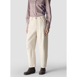 Lecomte Damen Jerseyhose "Hose", beige, Gr. 40, unifarben, 100% Baumwolle, Hosen