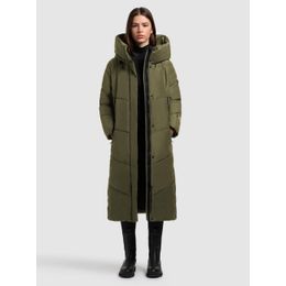 Khujo Damen Steppmantel "PULSET MATT", gr&uuml;n, Gr. L, unifarben, 100% Polyester, M&auml;ntel