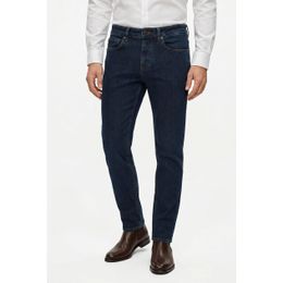 BOSS Orange Herren 5-Pocket-Jeans "Delaware Soft-Motion-Denim", blau, Gr. 38, unifarben, Denim/Jeans, Obermaterial: 99% Baumwolle, 1% Elasthan,