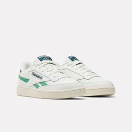 Reebok CLASSIC Damen Sneaker "CLUB C REVENGE", Gr. 37,5, gr&uuml;n, Leder, Synthetik, Textil, Schuhe