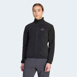 adidas terrex Damen Fleecejacke "W MT ESS FZ FL", schwarz, Gr. XXL, Obermaterial: 100% Polyester, Jacken