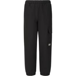 ZIGZAG Jungen Cargohose "Ingur", schwarz, Gr. 110, unifarben, 92% Polyamid, 8% Elasthan, Hosen, mit wasserabweisender Funktion