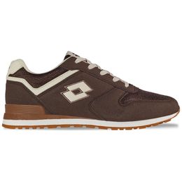 Lotto Herren Sneaker, Gr. 46, braun, Kunstfaser, Synthetik, gepflegt, Schuhe, - leicht und bequem