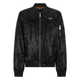 Philipp Plein Herren Blouson "Camouflage", schwarz, Gr. XL, Stoff: 100% Polyester. Futter: 100% Polyamid. Polsterung: 100% Polyester, Jacken