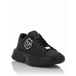 Philipp Plein Herren Sneaker "Hexagon", Gr. 47, schwarz, Schuhe