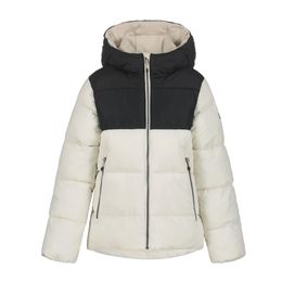 Icepeak M&auml;dchen Anorak "Icepeak Anorak Kenova Jr", schwarz-wei&szlig;, Gr. 128, Stoff, 100% Polyester, Jacken