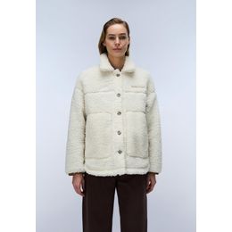 Napapijri Damen Fleecejacke "T-SAMA W BEIGE DIMITY", wei&szlig;, Gr. XS, Obermaterial: 100% Polyester, Jacken, f&uuml;r sportliche Looks, als leichte
