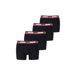 Levi's LEVI'S Herren Boxershorts "Boxershort Sportswear Logo Boxer Brief 4P 4er Pack", Gr. M, schwarz, Obermaterial: 95% Baumwolle CO. 5% Elasthan EL.,