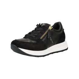 Paul Green Damen Sneaker "Paul Green Sneaker Leder", Gr. 38, schwarz, Leder, Schuhe