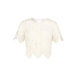 Vera Mont Damen Spitzenbluse "Damen kurzarm", beige, Gr. 36, Spitze, Obermaterial: 61% Polyamid, 25% Baumwolle, 14% Polyester. Futter: 100%
