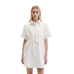 Marc O'Polo MARC O'POLO Damen Jeanskleid "aus Organic-Cotton-Lyocell-Mix", wei&szlig;, Gr. XXL, unifarben, Obermaterial: 50% Lyocell, 50% Baumwolle, Kleider