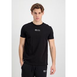 Herren T-Shirt "Organics EMB T-Shirt", schwarz, Gr. S, Alpha Industries, Obermaterial: 100% Baumwolle, Shirts
