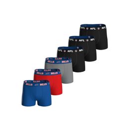 NFL Herren Boxershorts "Boxershort NFL 6pk Boxers 6er Pack", Gr. XXL, bunt, Obermaterial: 95% Baumwolle CO. 5% Elasthan EL., Unterhosen