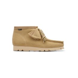 Clarks Herren Schn&uuml;rschuh "WallabeeBT GTX", Gr. 42,5, beige, Schuhe, in wasserdichter Qualit&auml;t
