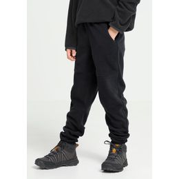 Jack Wolfskin Jungen Fleecehose "TAUNUS 100 PANTS K", schwarz, Gr. 176, Obermaterial: 100% Polyester. Futter: 100% Polyester, Hosen,