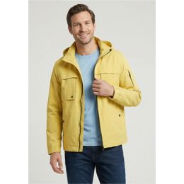 NEW CANADIAN Herren Outdoorjacke, gelb, Gr. 56, unifarben, 100% Polyester, Jacken, mit abnehmbarer, verstellbarer Kapuze